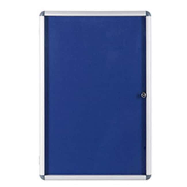 Jansen Display Blue Lockable Indoor Felt Noticeboard 600mm x 900mm ...