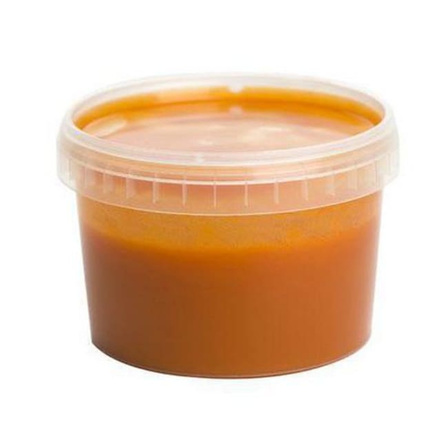 X25 Clear Round Plastic Tubs with Lids 550ml, Quantity: Pack of 25 ...