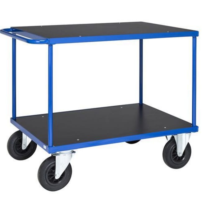 Manutan Two Shelf Workshop Trolley 500kg 870x700x1100mm, Quantity: Each ...