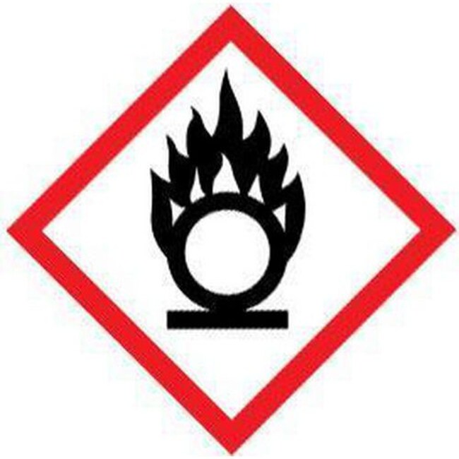 Manutan X20 Oxidizing Gases Symbol Labels HxW 32x32mm, Quantity: Pack ...