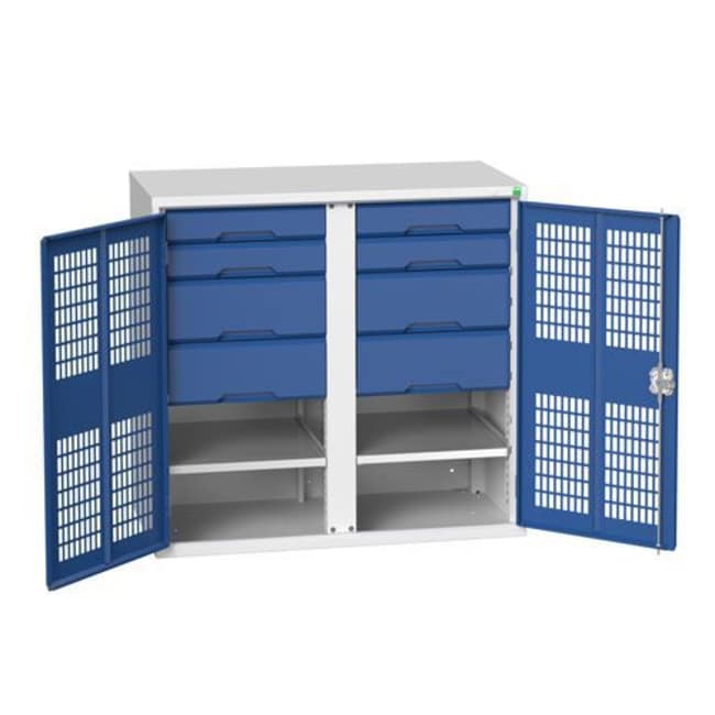 2 Shelf/ 8 Drawers Vent . PPE Cupboard 1050x550x1000mm, Quantity: Each ...