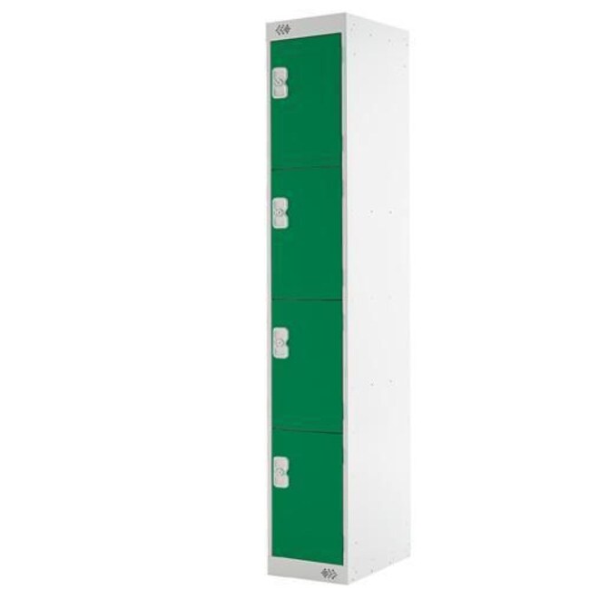 Green 4 Tier Locker 1800x300x450mm Products | Fisher Scientific