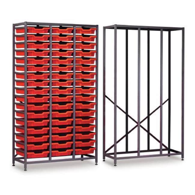 Manutan Gratnells Treble column trolley (welded runners. No trays ...