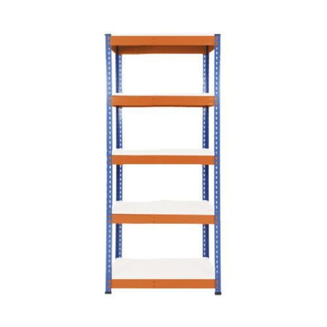 Rapid 1 2440hx915wx380mmd Blue/Orange 5 Melamine Shelves | Fisher ...