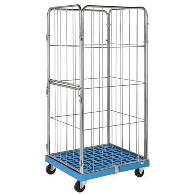 Roll container 4 side panels - half hinged - 400 kg | Fisher Scientific