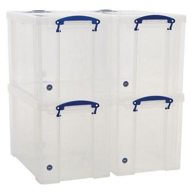 Manutan X4 Clear Really Useful Box 24 L, Quantity: Each | Fisher Scientific