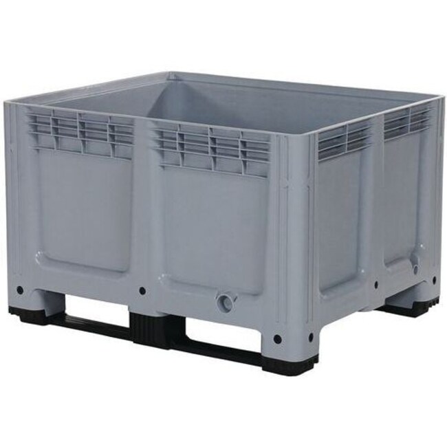 Manutan Solid Plastic Box Pallet HxWxD 1000x1200x770mm 660L, Quantity ...