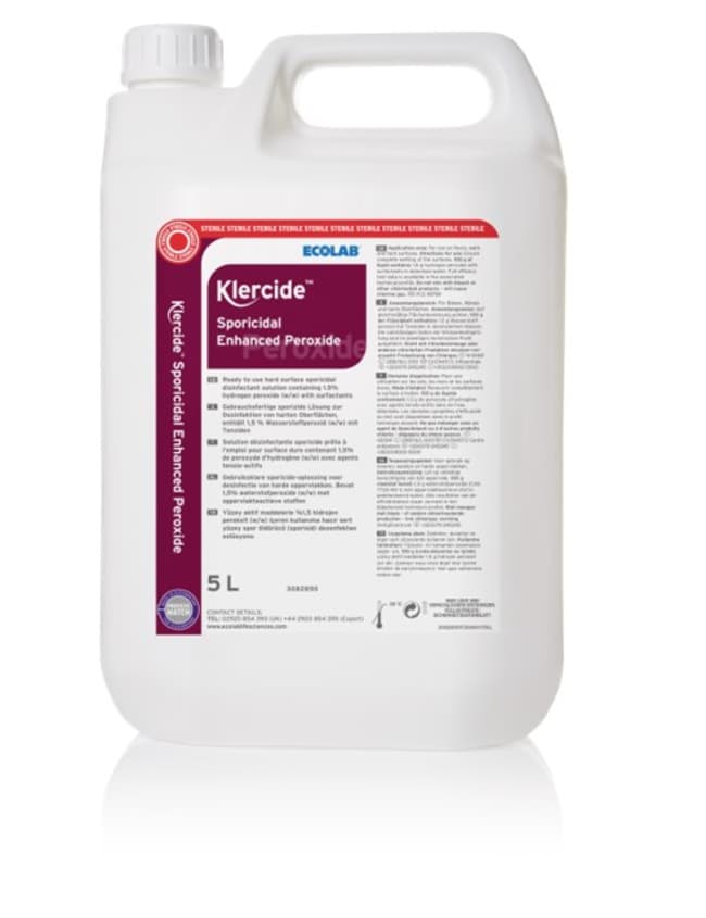 Ecolab Klercide Sporicidal Enhanced Peroxide Blended with DI Capped ...