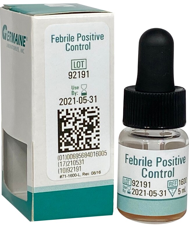 Germaine Laboratories Febrile Test Controls:Microbial Identification ...