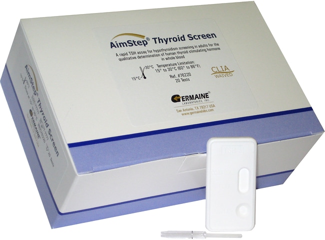 Germaine Laboratories AimStep Rapid TSH Test Kit AimStep Thyroid Screen ...