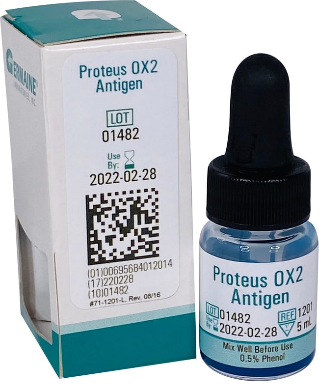 Germaine Laboratories Febrile Antigens For Proteus OX For detection of ...