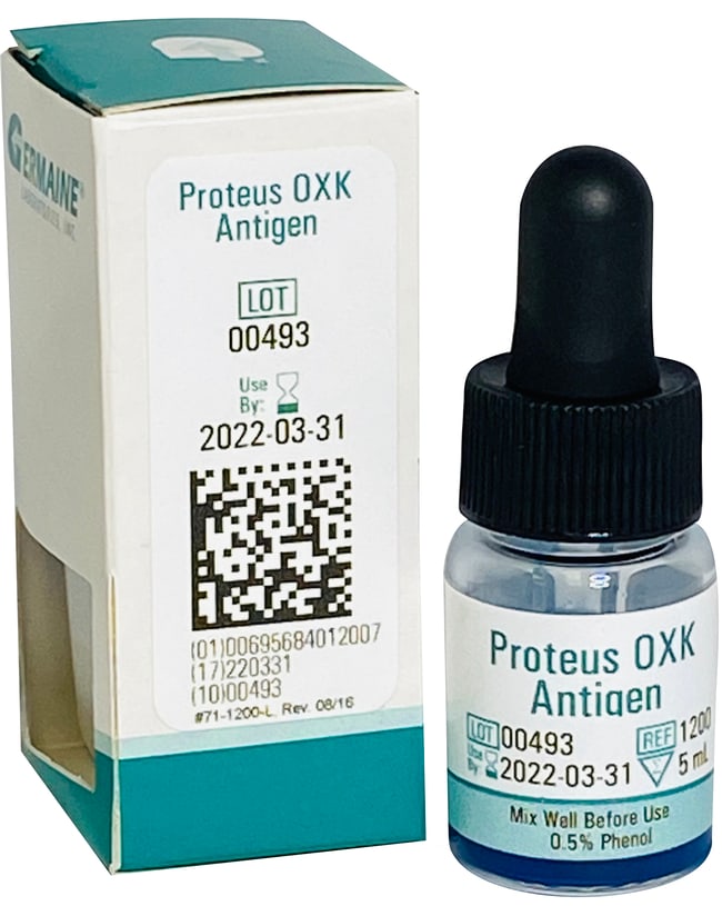 Germaine LaboratoriesFebrile Antigens For Proteus OX:Microbial ...