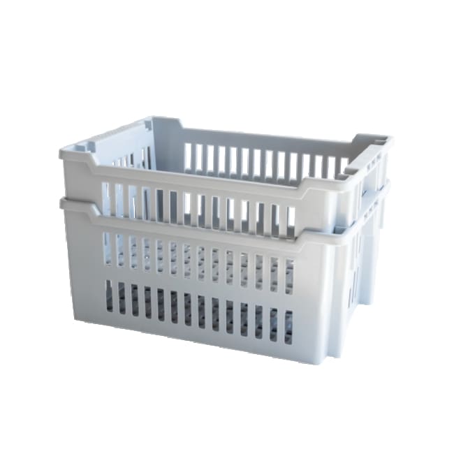 Gilac Stackable and Nestable Perforated Crate Gilac™ Nestable ...