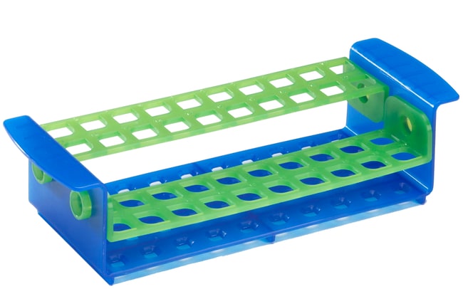 Heathrow Scientific Tube Rack with Rotating Shelves, 40-Place Blue ...