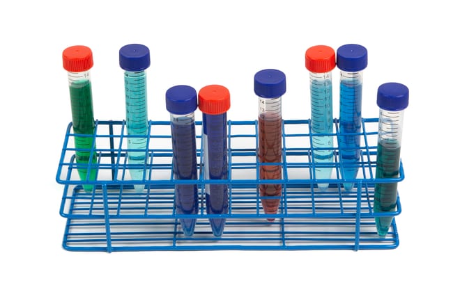 Fisherbrand HDPE Coated Wire Rack Tube Array: 4 x 12; Wells: 48; Well ...