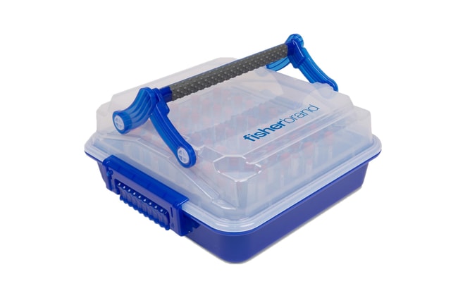 Fisherbrand Transport Box XL Clear, Blue | Buy Online | Fisher Scientific