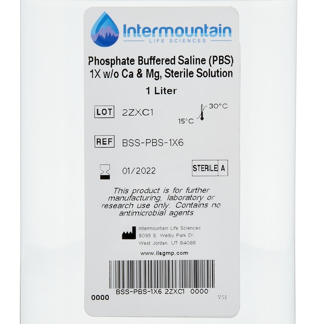 Phosphate Buffered Saline (PBS) 1X without Ca and Mg, pH 7.2 ...