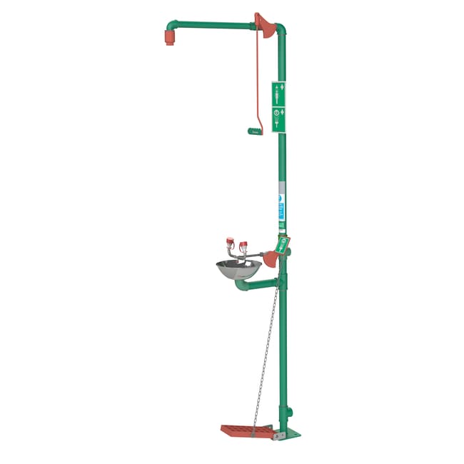 Hughes Unheated Emergency Safety Shower with Eye/Face Wash Galvanized ...