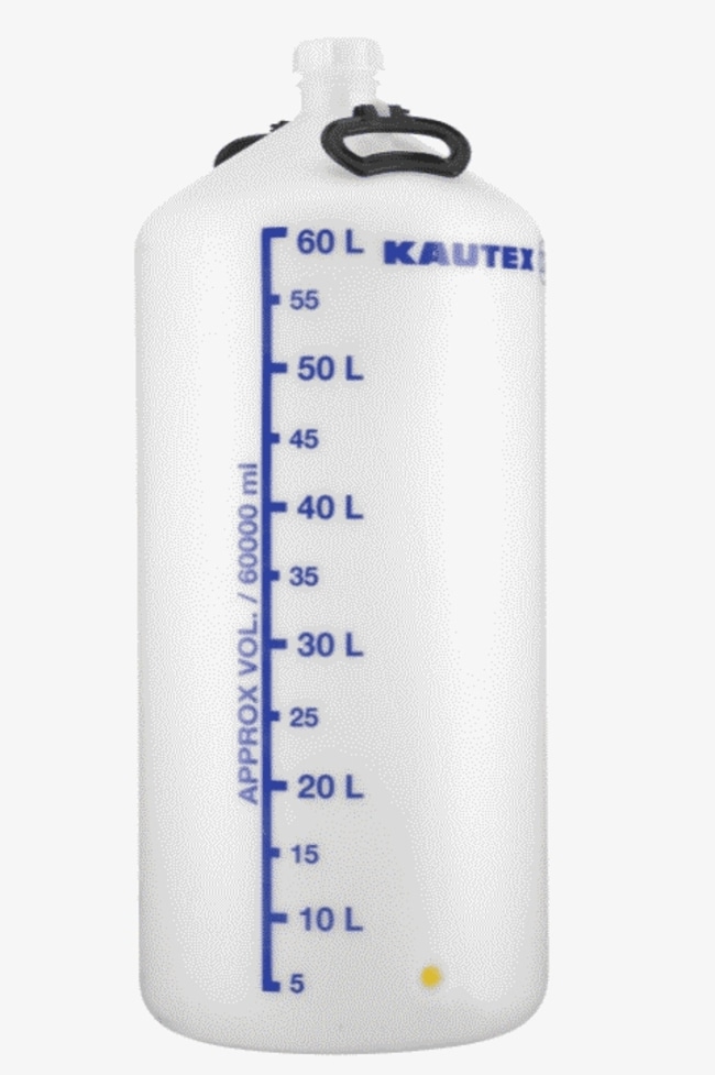 Kautex HDPE, Carboy with Stopcock Capacity: 60L:Carboys, Quantity: Pack ...