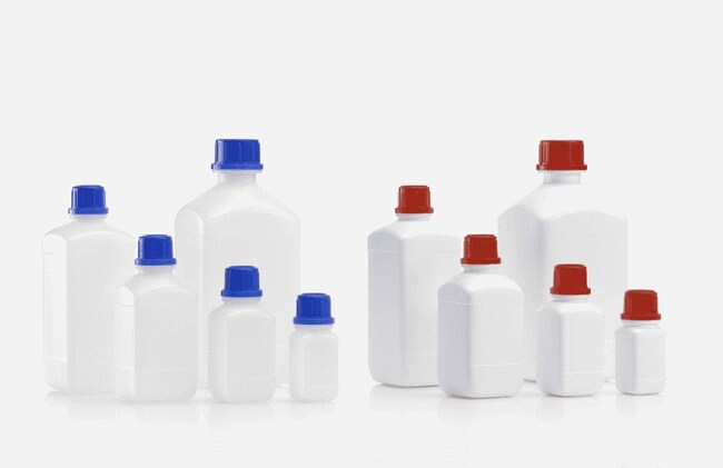 Kautex HDPE White Square Narrow Neck Bottle:Bottles, Jars and Jugs ...