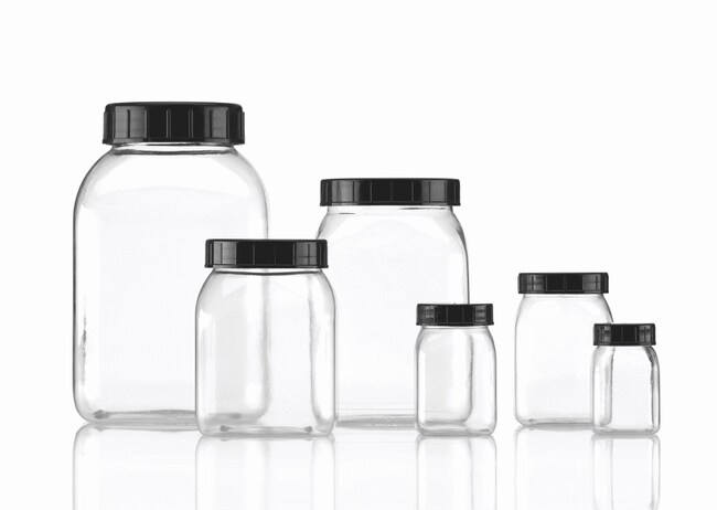 Kautex Wide Neck Theraphthalate (PETG) Containers, Crystal-clear ...