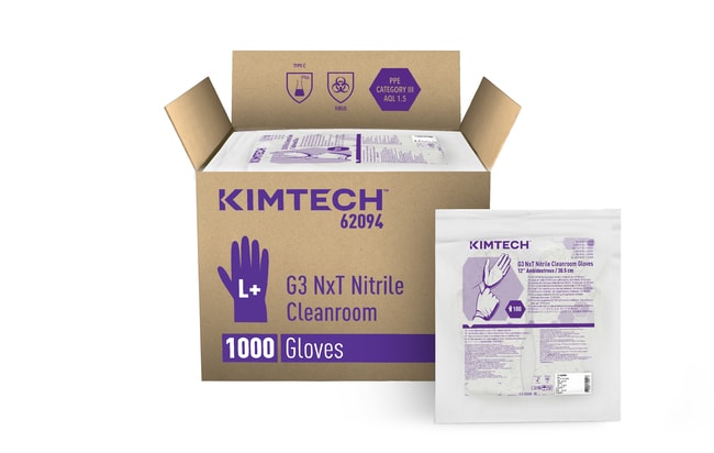 Kimberly-Clark Professional Kimtech G3 NxT Nitrile Cleanroom Gloves ...