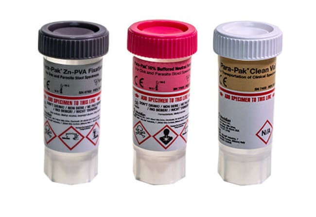 Meridian Bioscience Para-Pak Parasitology Transport Systems: Three-Vial ...