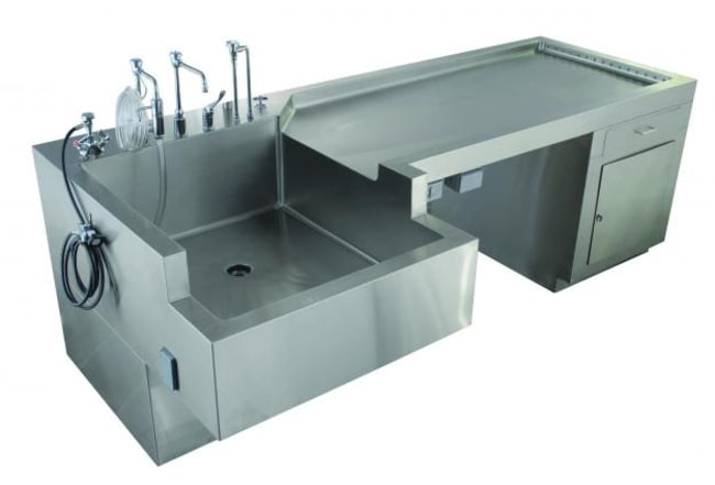 Mopec Autopsy Table Sink Service with Cabinet ProductLine: Autopsy ...