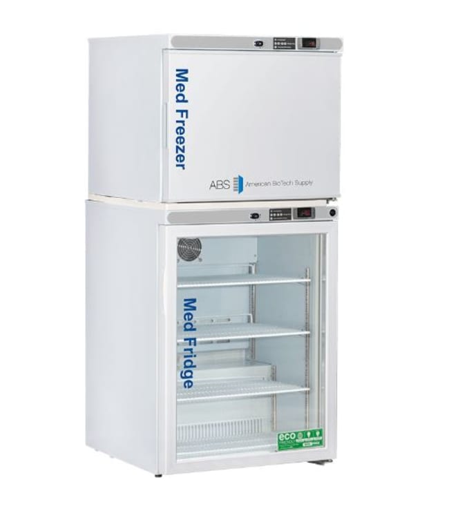 American Biotech Supply Pharmacy Refrigerator/Freezer Combo with Glass ...