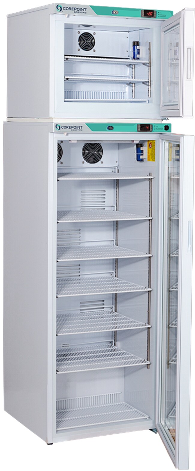 Corepoint Scientific™ White Diamond Series Refrigerator/Freezer ...