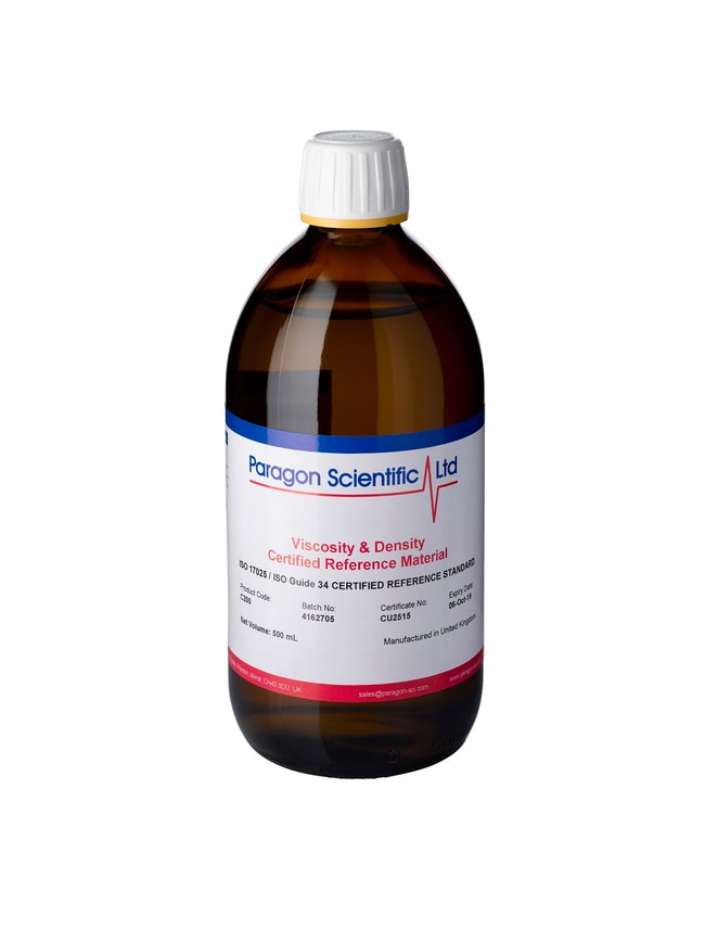 Flow Cup Viscosity Standards, Paragon Scientific 17.78 mPa.s (20 °C ...