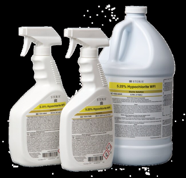 STERIS Hypochlorite WFI Sterile Solution 5.25%, 22 oz.:Wipes, Towels ...
