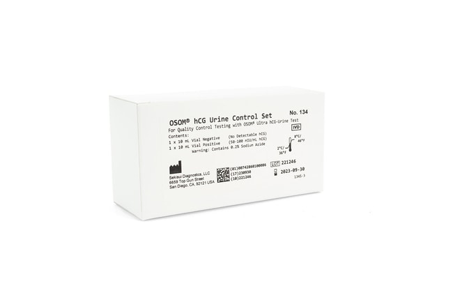 SEKISUI Diagnostics OSOM hCG Urine Controls OSOM™ hCG Urine Controls ...