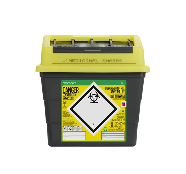 Sharpsafe 9 L Sharps Container Yellow | Buy Online | Sharpsafe ...