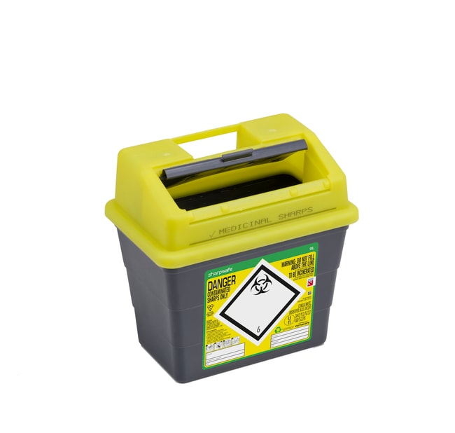Sharpsafe 9 L Sharps Container with Protected Access Yellow | Buy ...