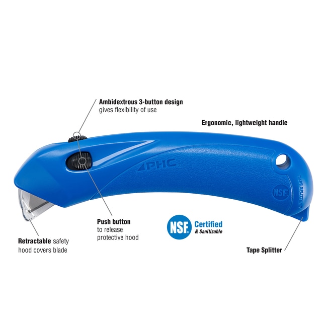 Pacific Handy Cutter Cutter de sécurité jetable avec capuchon de ...