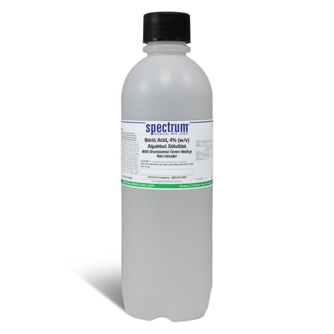 Boric Acid, 4% (w/v) Aqueous Solution, With Bromocresol Green-Methyl ...
