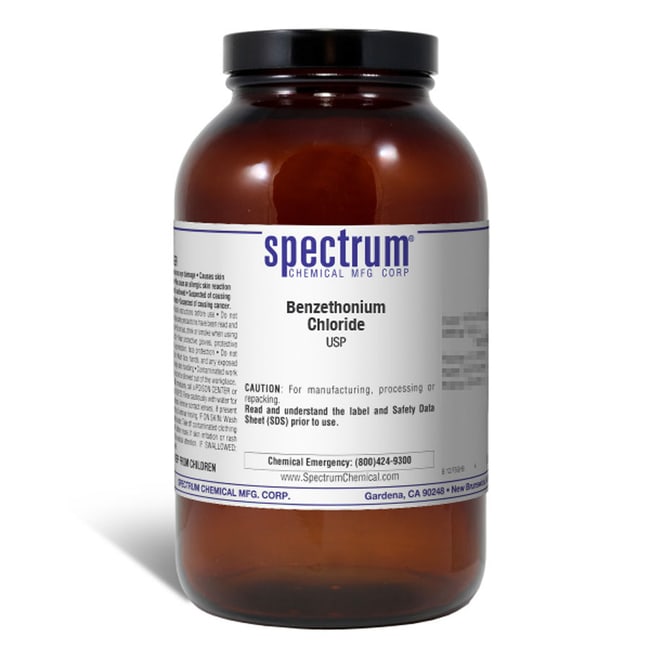 Benzethonium Chloride, USP, 97-103%, Spectrum | Fisher Scientific