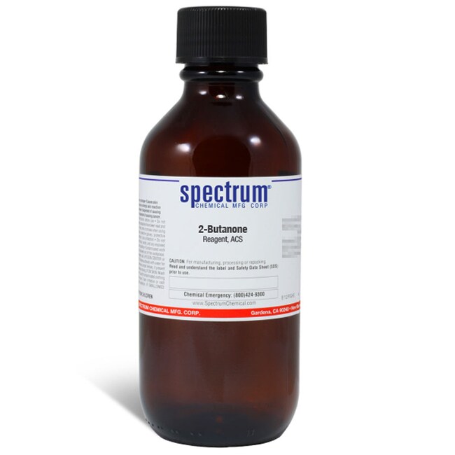 2-Butanone, Reagent, ACS, 99%, Spectrum Chemical, Quantity: 100 mL ...