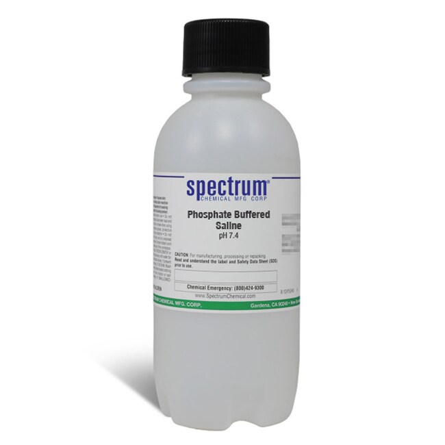 Phosphate Buffered Saline, pH 7.4, Spectrum Chemical Quantity: 500 mL ...