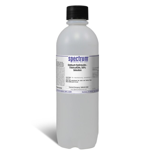 Sodium Hydroxide-Thiosulfate, 50% Solution, For Organic Nitrogen, APHA ...