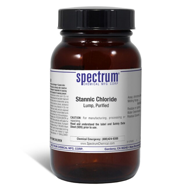 Stannic Chloride, Lump, Purified, 98%, Spectrum Chemical | Fisher ...