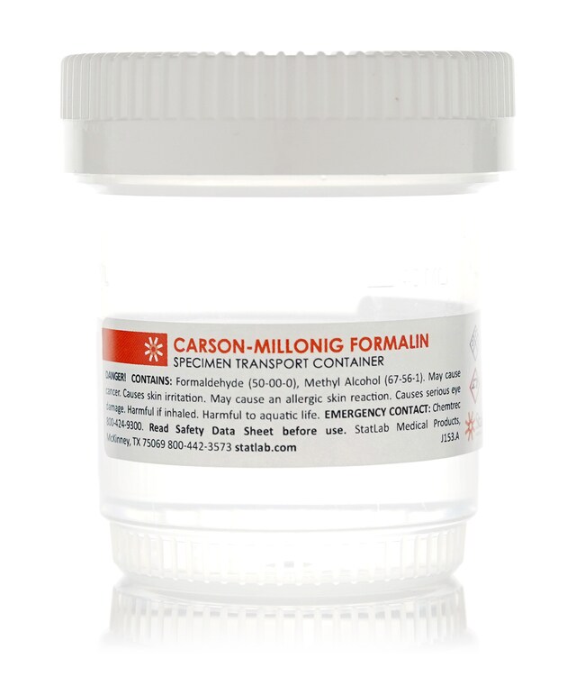 StatLab Formalin, 10% Modified Carson/Millonig Formalin; Capacity: 60 ...