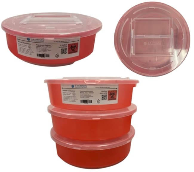 Sterilis Solutions 1 Gallon Sharps Container:First Aid and Medical ...