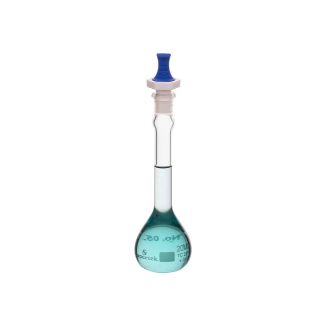 Supertek Class A, Reusable - Clear Glass Volumetric Flasks with ...