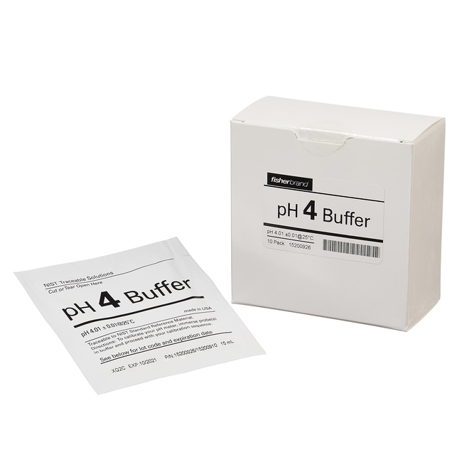 accumet pH 4.01 (Red) Buffer, Fisherbrand 10 x 15 mL | Buy Online ...