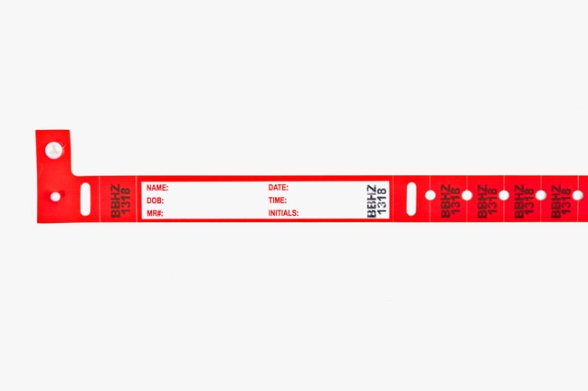 Fisherbrand Alphanumeric Blood Band Color: Red:First Aid and Medical ...