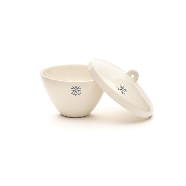 United Scientific Wide Form Crucible with Cover United Scientific ...