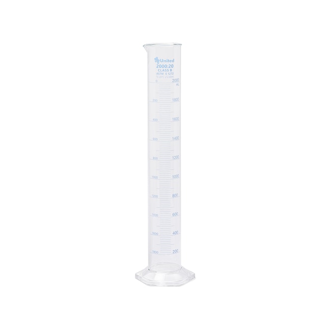 United Scientific™ Graduated Cylinders, Double Scale, Borosilicate ...
