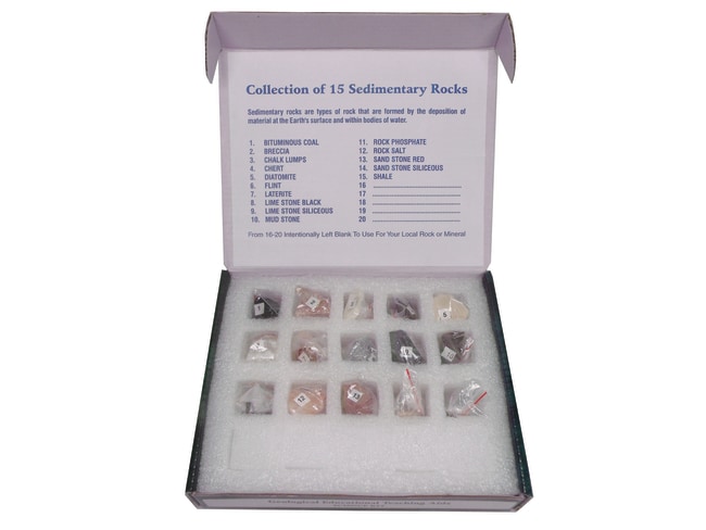 United Scientific Sedimentary Rock Set Sedimentary Rock Set; Includes ...